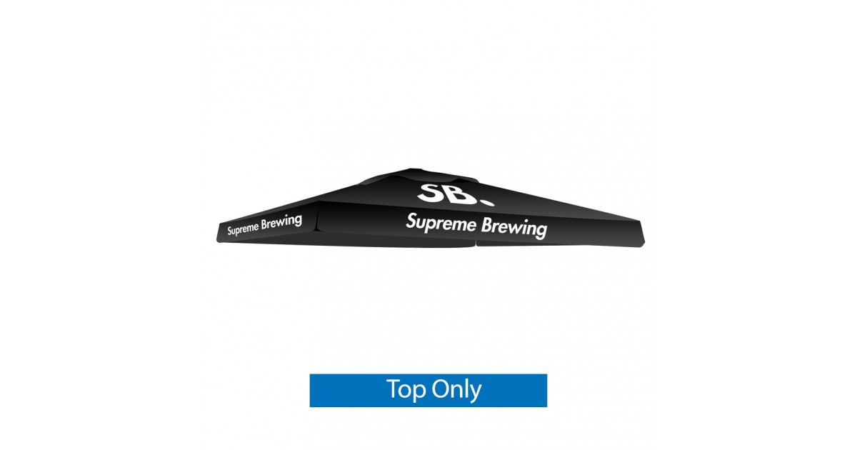 Black Square Skycap Umbrella Logo | Anything Display