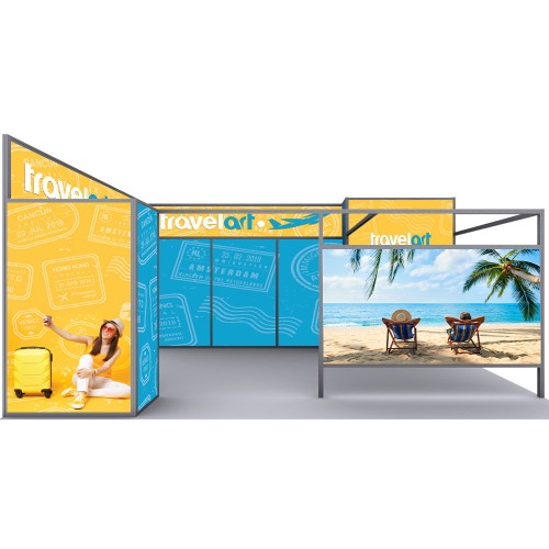 30 Foot Full Size Cabo Booth A (Graphic Package)