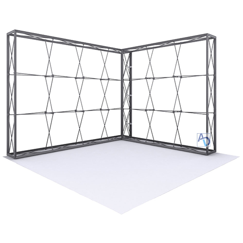 10ft L-Shape Lumiere Light Wall Configuration B Single-Sided - Graphic ...