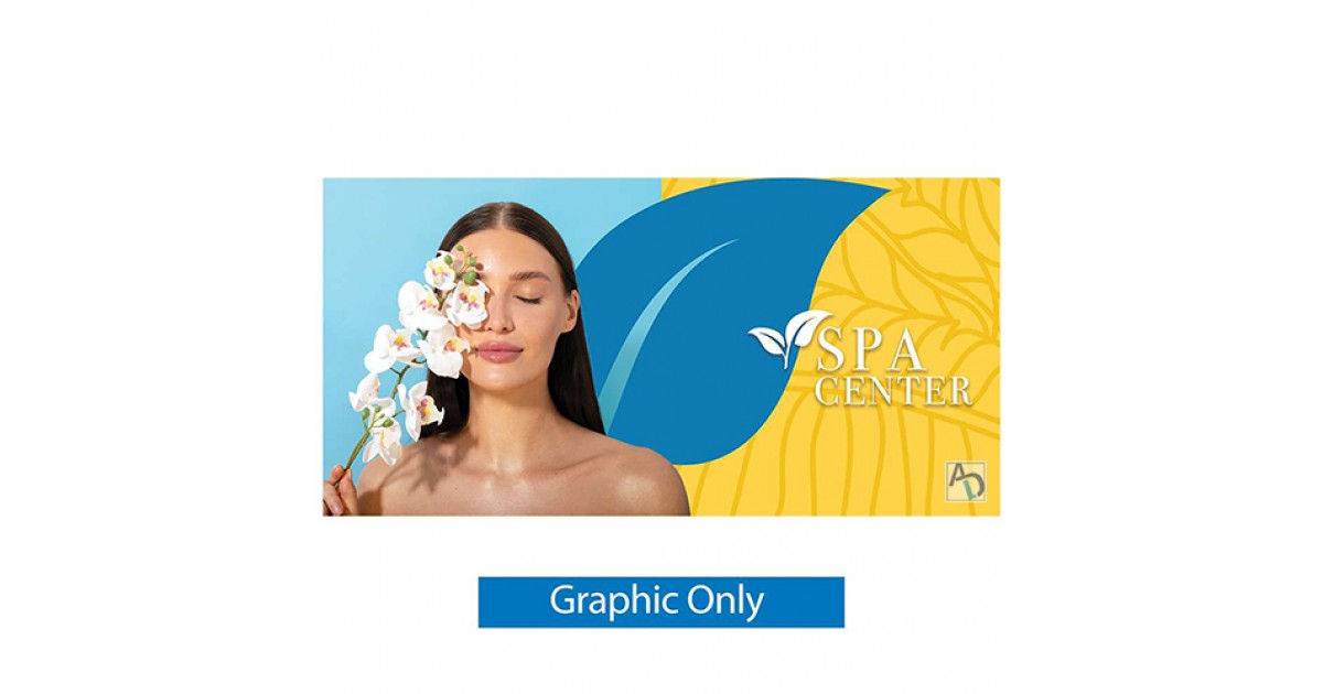 EZ Tube 20 x 10ft Straight - Single-Sided (Graphic Only) | Anything Display