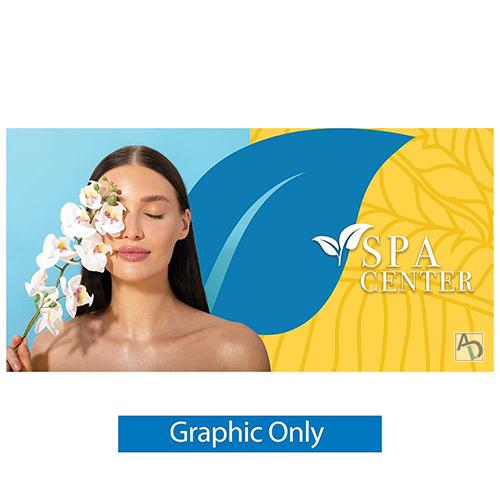 EZ Tube 20 x 10ft Straight - Single-Sided (Graphic Only) | Anything Display