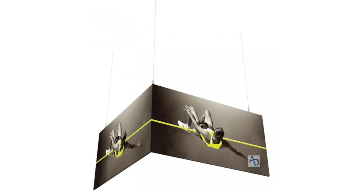 8ft x 8ft x 4ft Formulate L-Shaped Hanging Structure | Anything Display