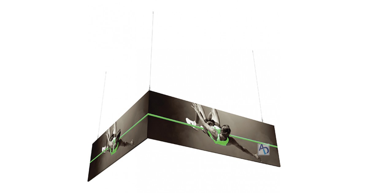 10ft x 10ft x 3ft Formulate L-Shaped Hanging Structure | Anything Display