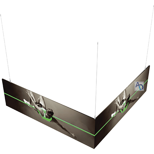 10ft x 10ft x 3ft Formulate L-Shaped Hanging Structure | Anything Display