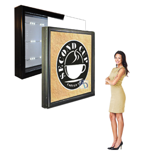 48 x 48 Economy Aluminum Hinged LED Lightbox | Anything Display
