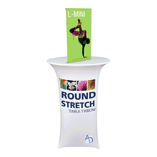 L-Mini 1ft x 2ft Spring Back Banner Stand | Anything Display