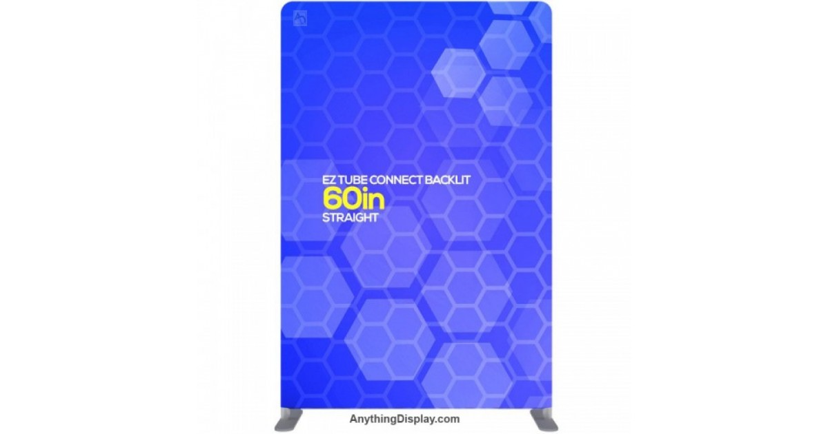 5' Multitube 1 Panel Backlit Display - EZ Tube Connect Modular Tube