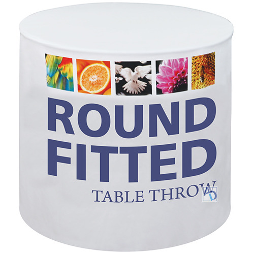 48in x 30in Round Premium Dye Sub Table Throw | Anything Display
