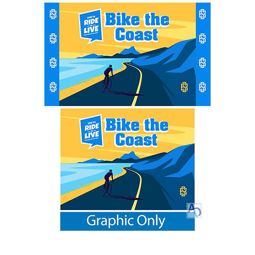 RPL Backlit 8ft Pop-Up Display - Double Sided Graphic Package