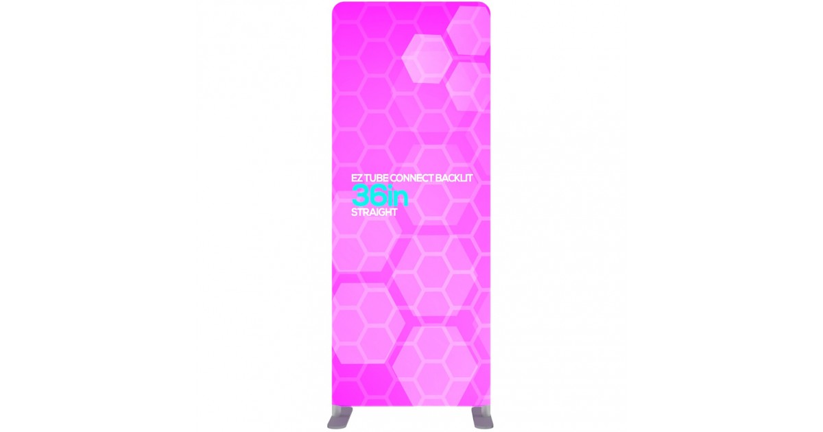 3' Multitube 1 Panel Backlit Display - EZ Tube Connect Modular Tube