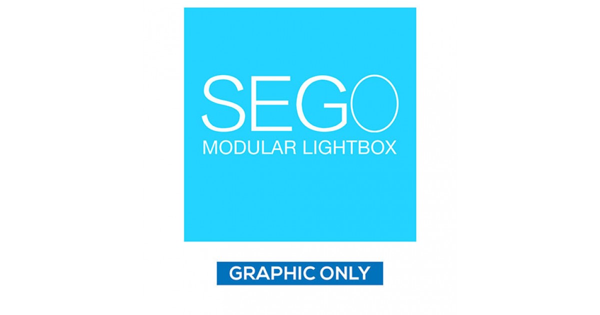 3.3 x 3.3ft. SEGO Modular Lightbox Display Single-Sided (Graphic Only)