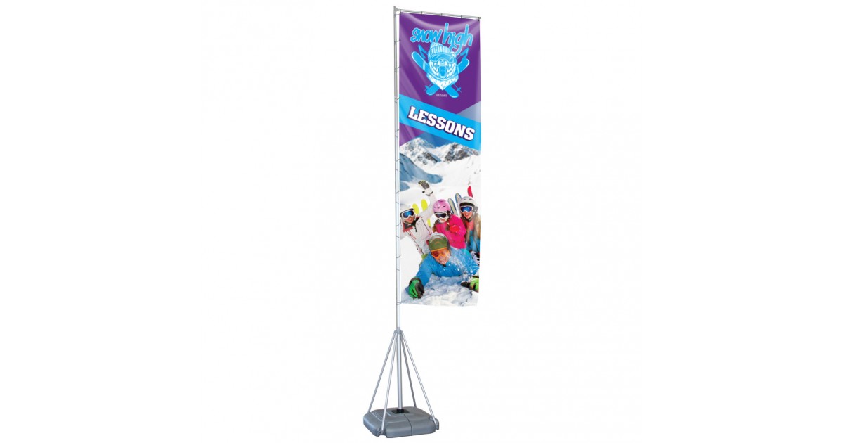 One Choice Mondo Custom Printed Flag 17ft Telescopic