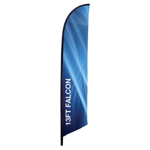 13ft Graphic Marketing Feather Flag - Custom Printed Falcon Banner