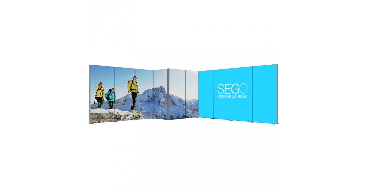 SEGO Modular Lightbox Display Configuration I Double-Sided (Graphic ...