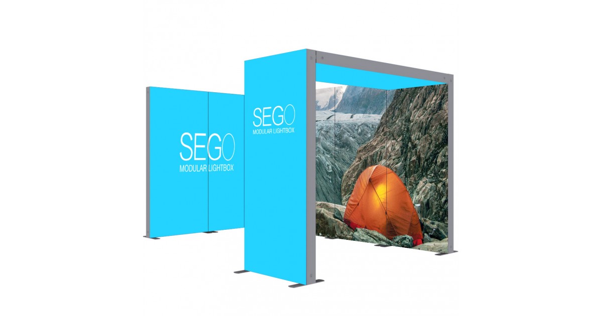 SEGO Modular Lightbox Display Configuration G Double-Sided (Graphic ...