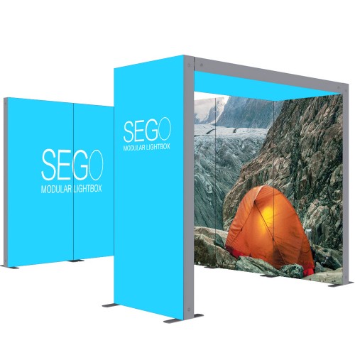 SEGO Modular Lightbox Display Configuration G Double-Sided (Graphic ...