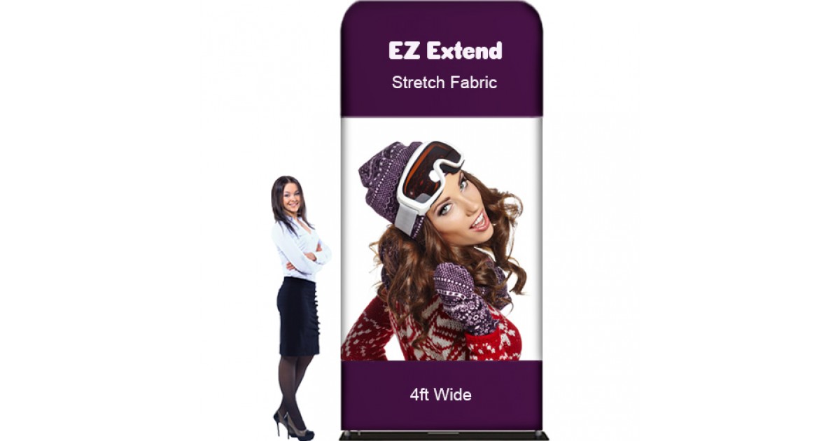 4 x 9.5ft or 10.5ft EZ Extend - Graphic Package | Anything Display