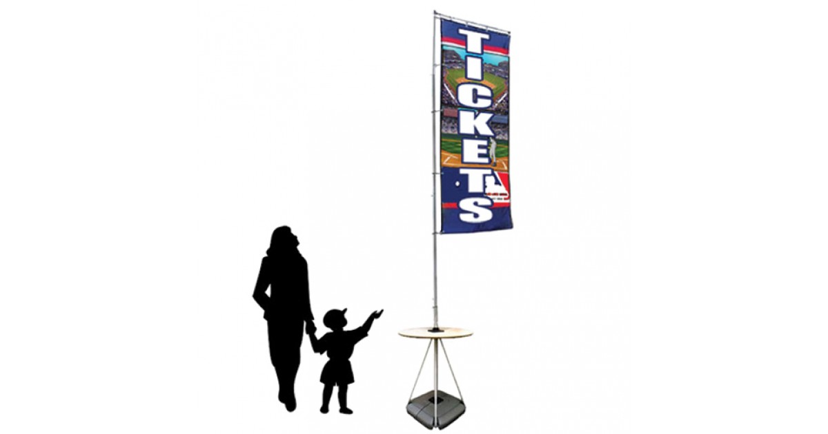 Flag Pole Stand - Single Arm | Anything Display