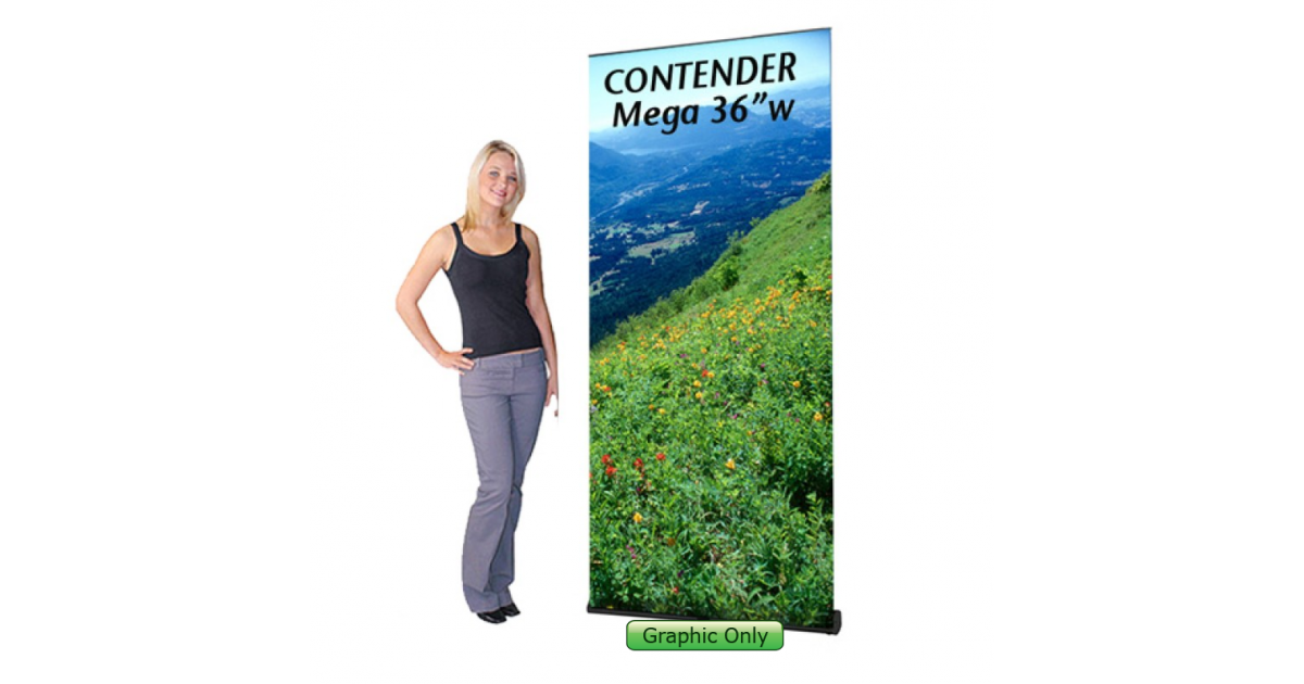 Graphic for Contender Retractable Banner 3' | Graphic Design Services