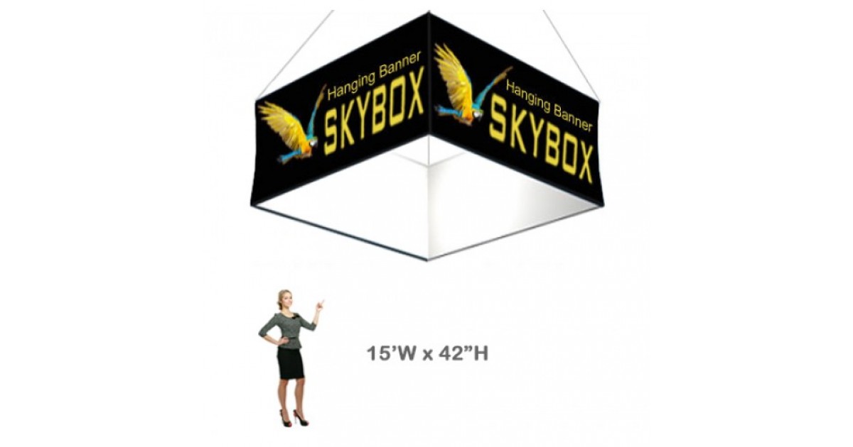 Skybox Hanging Square Banner 42in H x 15ft W