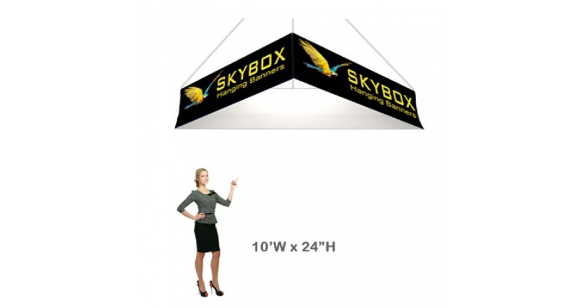 Triangle Hanging Banner 24h x 10ft