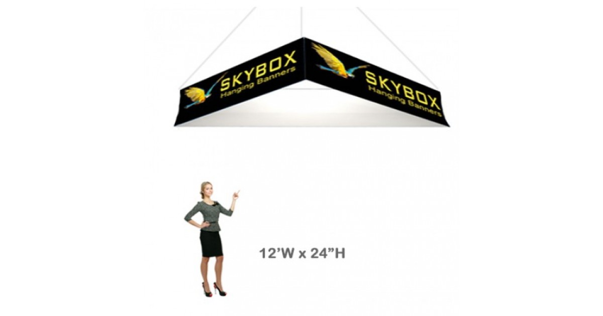 Triangle Hanging Banner 24h x 12ft | Anything Display
