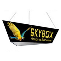 Tapered Triangle Skybox | Fabric Hanging Banner