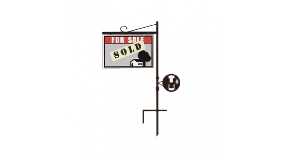 Crane Sign Holder - Outdoor Metal Sign Holder 24in