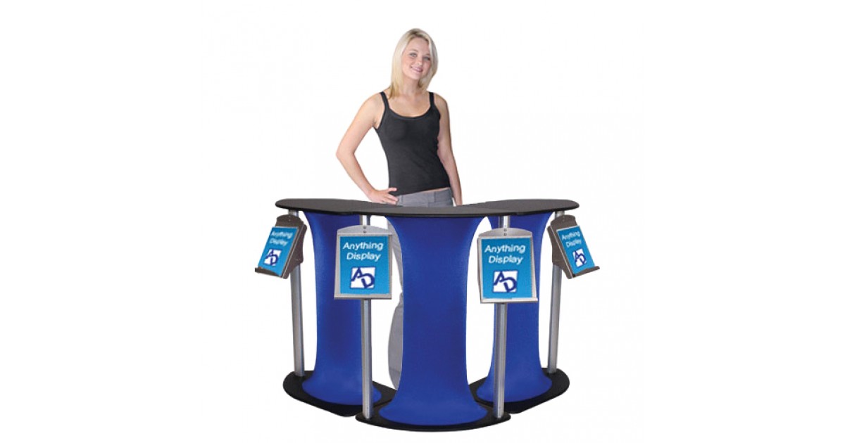 Graphic Counter Display 64in Wide 3-Quad-Kit