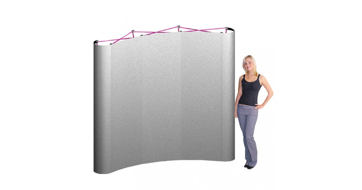 Buy Coyote Popup Display Booth 10 ft×7 ft with Rollable Fabric Panels