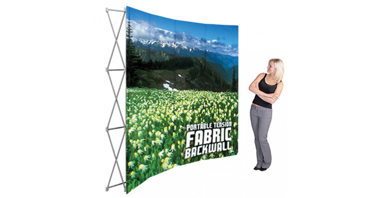 Tension Fabric Pop Up Display | 10ft Custom Pop Up Fabric Display