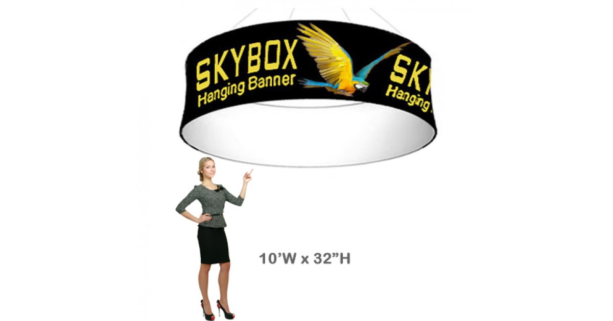 Hanging Circle Banner 32h x 10ft | Anything Display