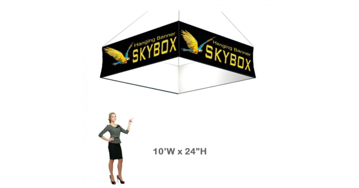 Square Ceiling Banner Skybox 24hx10ft | Anything Display