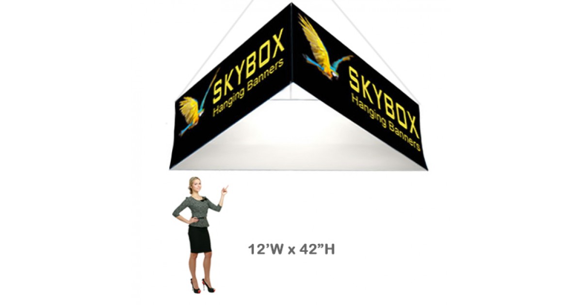 Triangle Hanging Banner 42h x 12ft | Anything Display