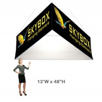 Triangle Hanging Banner 48 in H x 12 ft W