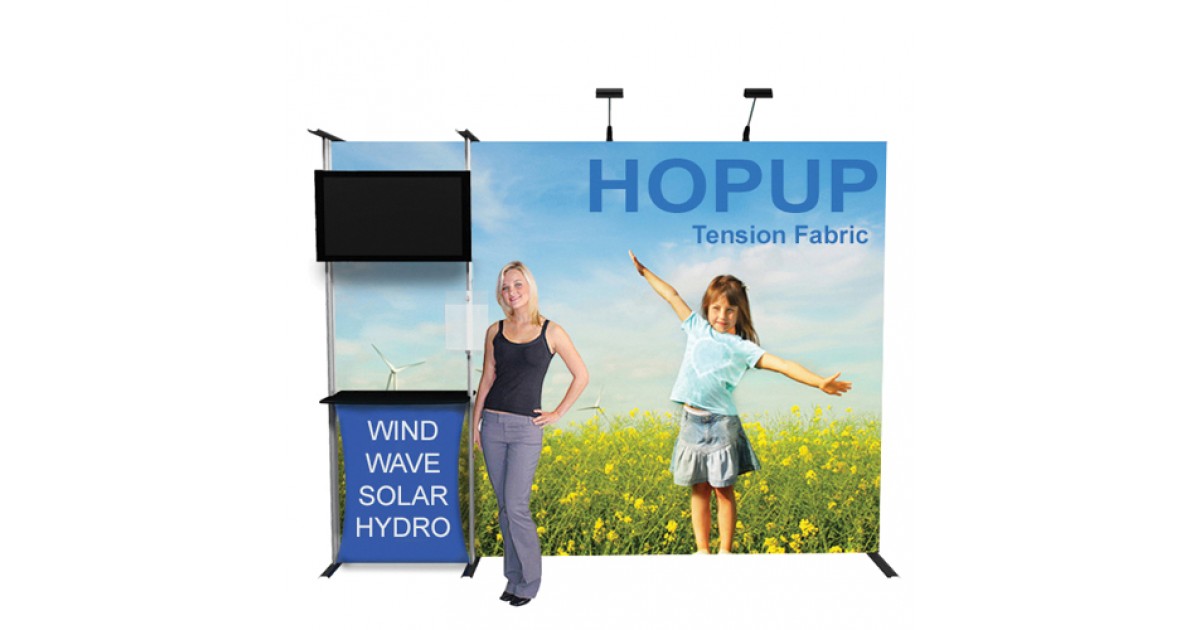 Hopup Pop Up Booth Kit 3 10ft | Anything Display