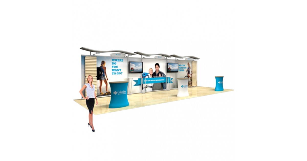 Trade Show Hybrid Modular Booth 30ft | Anything Display