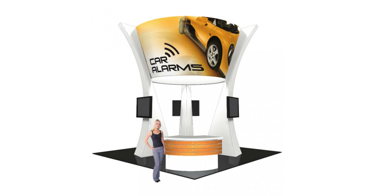 Island Booth Exhibit 20ft Fusion Kit5 | AnythingDisplay