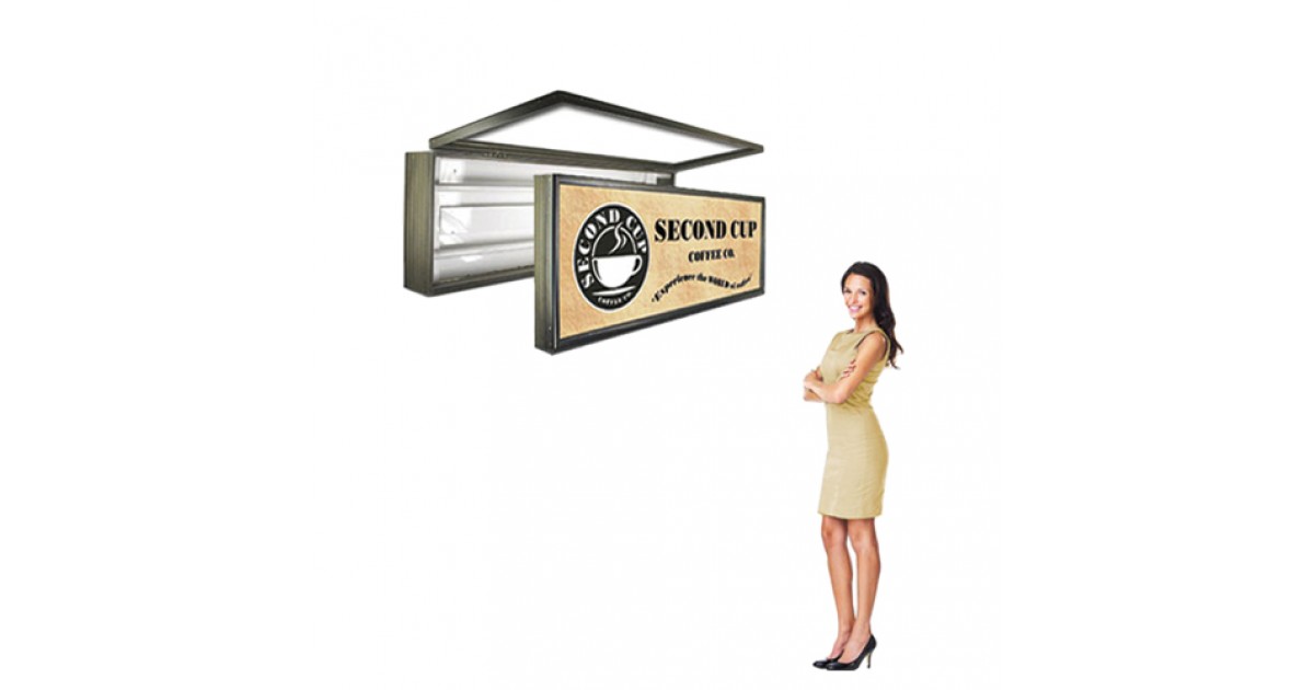 Light Box Outdoor Hinged Aluminum Lightbox 24 x 36 Economy Lightbox