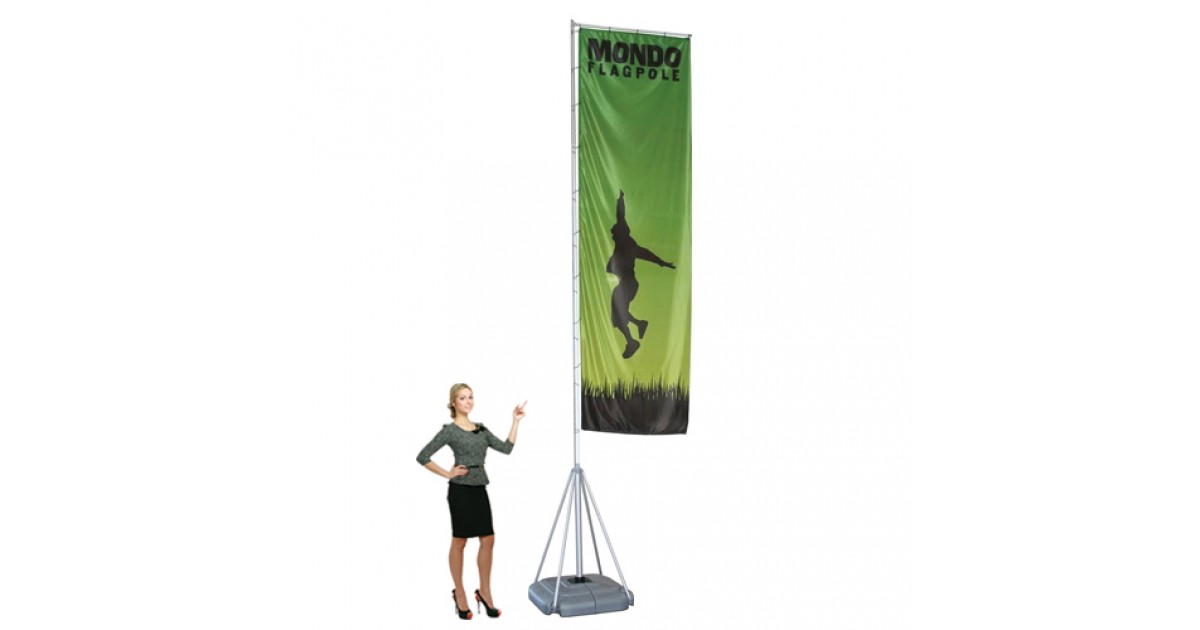 Mondo Telescopic Custom Printed Flag - 17 ft with printed Graphic