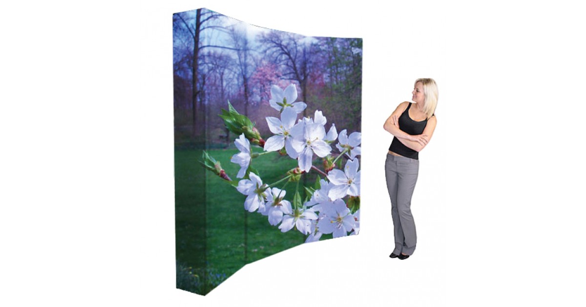 Stretch Pop up Hop up Wide Curved 8x7 | AnythingDisplay