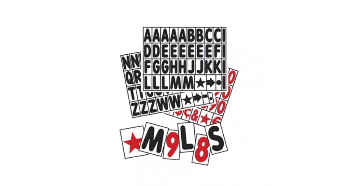 Message Board Sign Letters White | AnythingDisplay