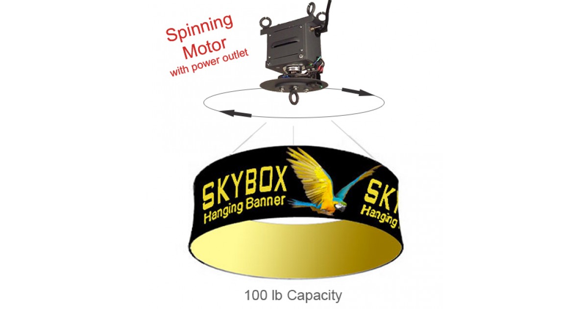 Power Outlet Spinning Motor 100lb | Anything Display