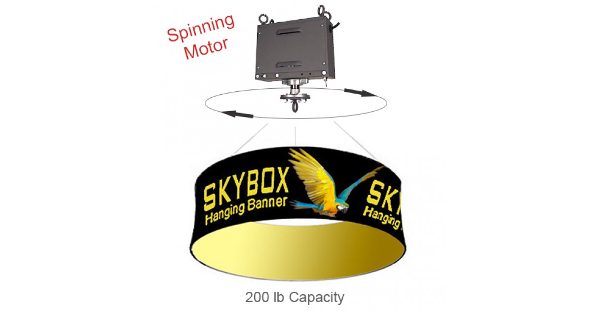 Spinning Motor Hanging Banner 200lb | Anything Display