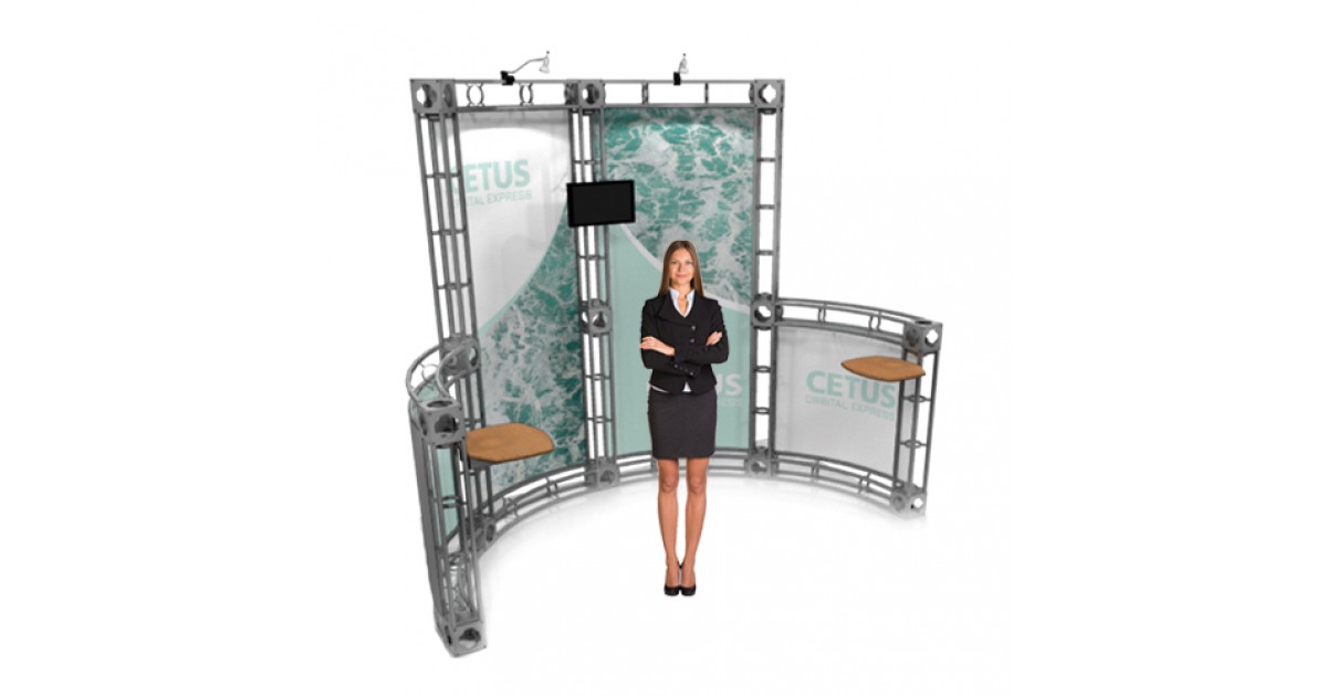 Graphic Only for Cetus Truss Frame Booth 10" Curved Display