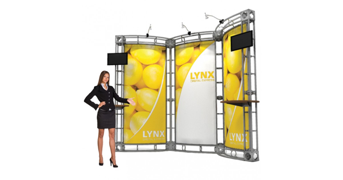 Lynx Truss Frame Backdrop 10 ft x10 ft - Back Wall Booth