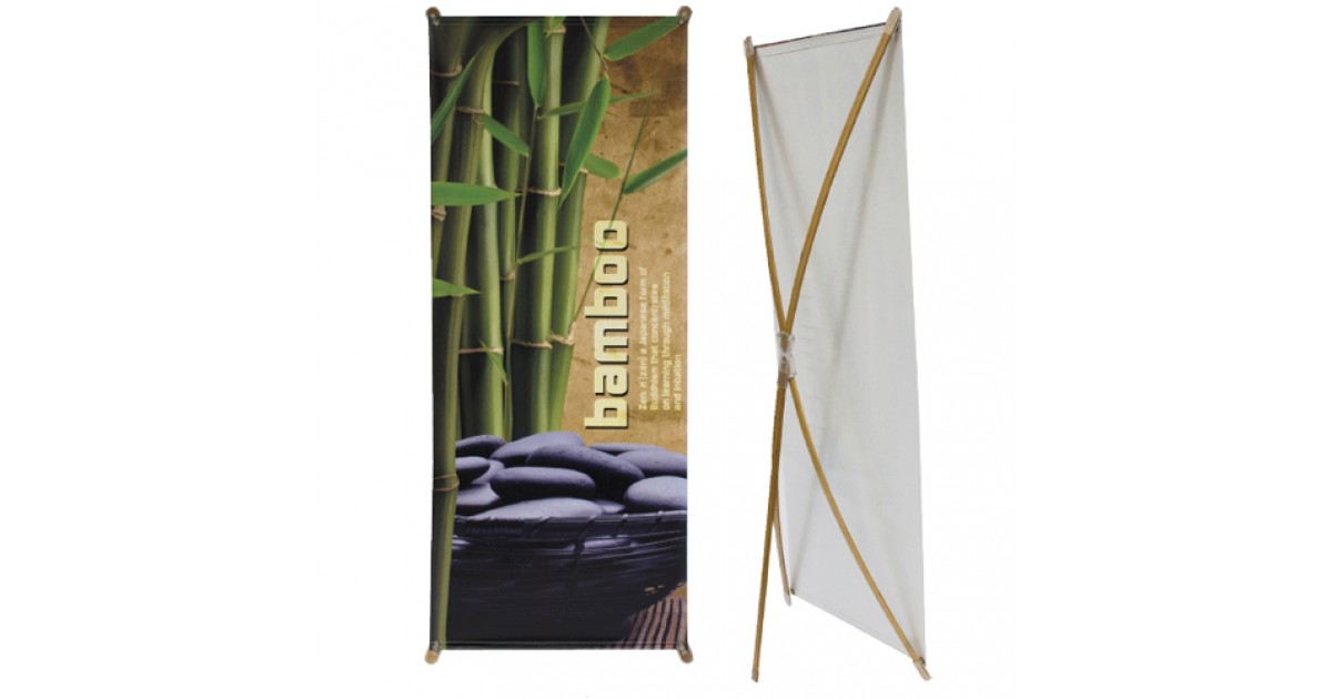 Graphic only for Zen Bamboo Banner Stand Display