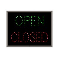 Outdoor Open Closed LED Display 14 x 18