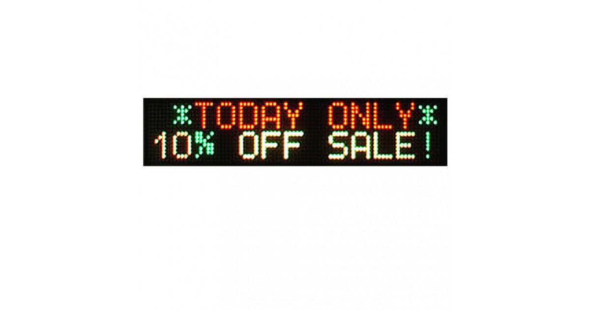 Indoor Outdoor LED Electronic Message Center w/built in Graphics