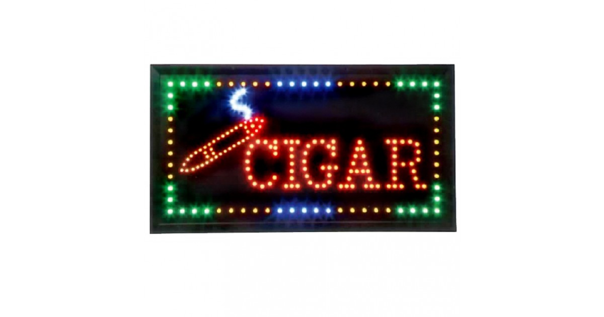 Animated LED Window Sign - CIGAR